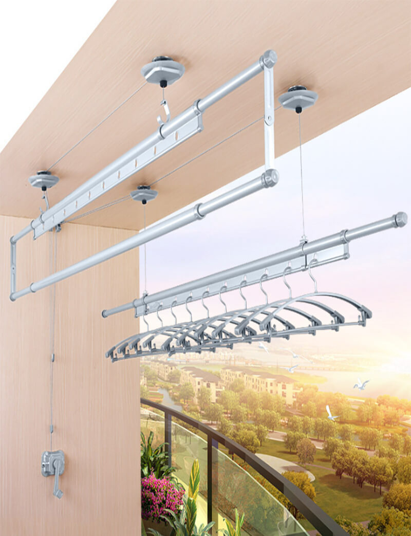 CAPTAIN pulley laundry system, manual pulley laundry rack of Singapore ...